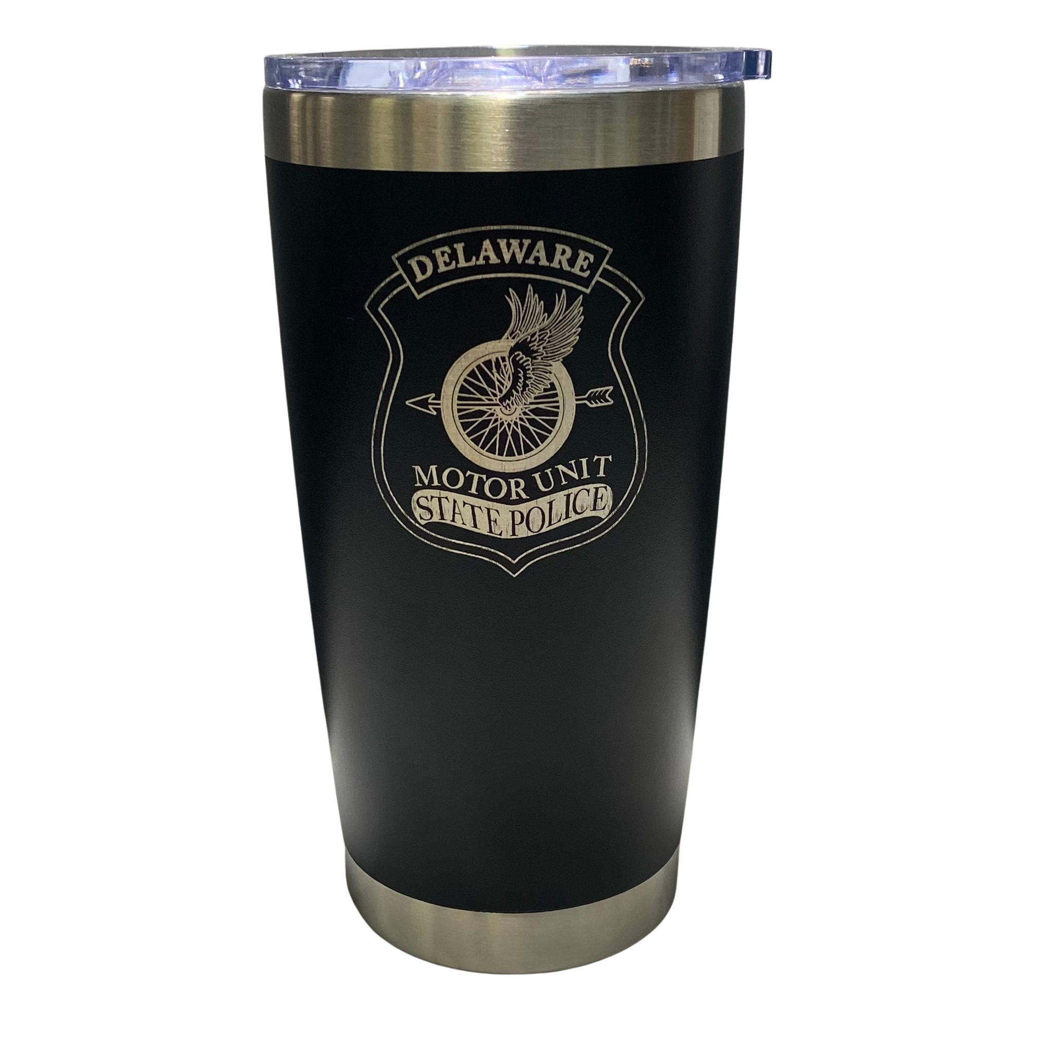 Cool Yoleb 20 oz Tumbler with Laser Engraved DSP Motor Unit logo | SJB ...